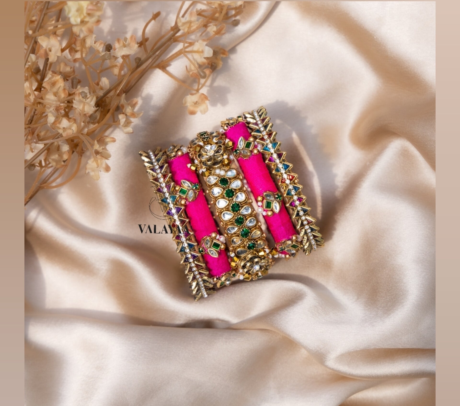 Elegance Redefined: Valayaa's Exquisite Collection of Bangles and Hair
